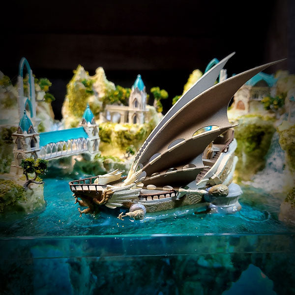 Elf Boat Valinor Light Box - The Lord Of The Rings Fanart – tinylighting