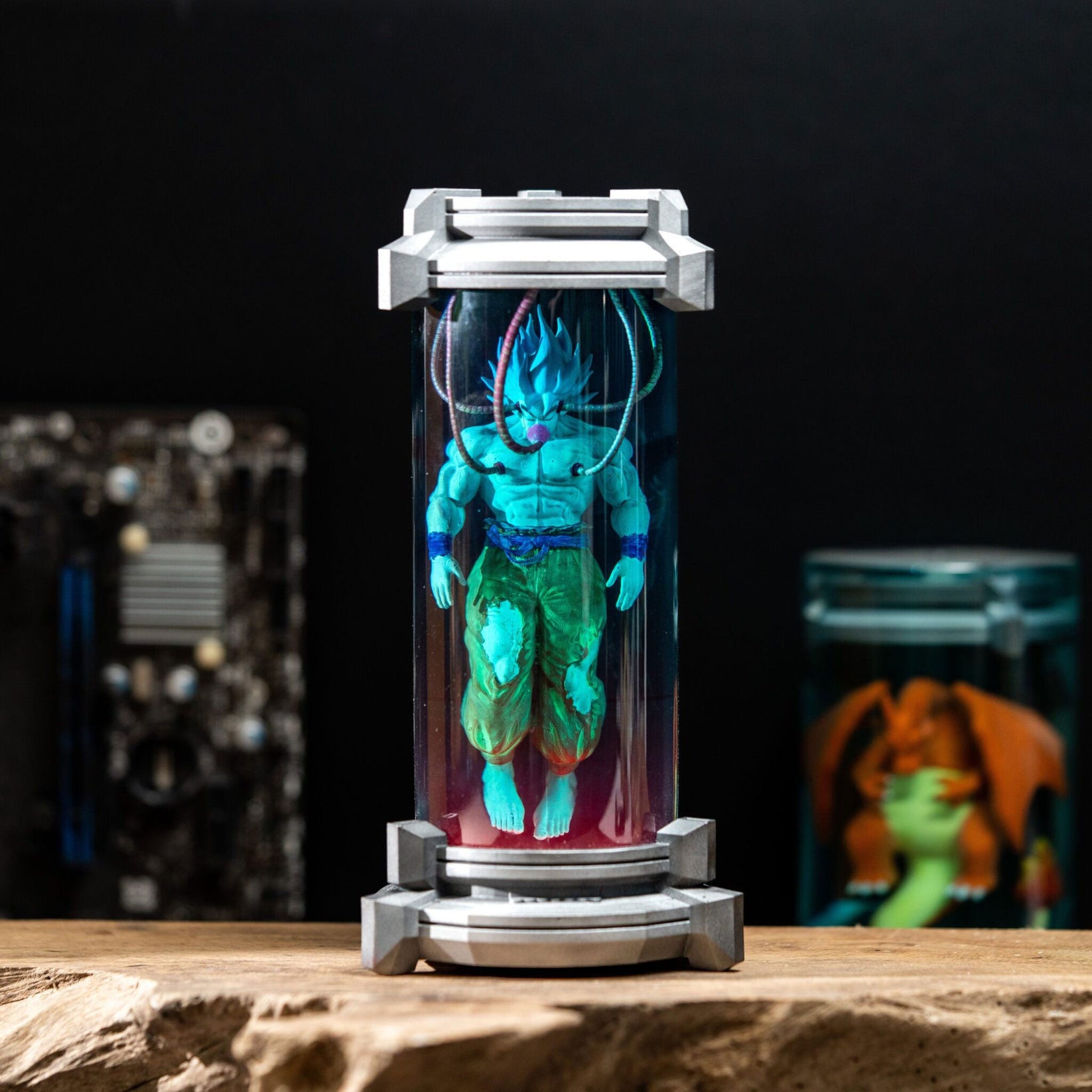 Dragon Ball Z LED Lamp - Goku in Healing Chamber Figure – tinylighting